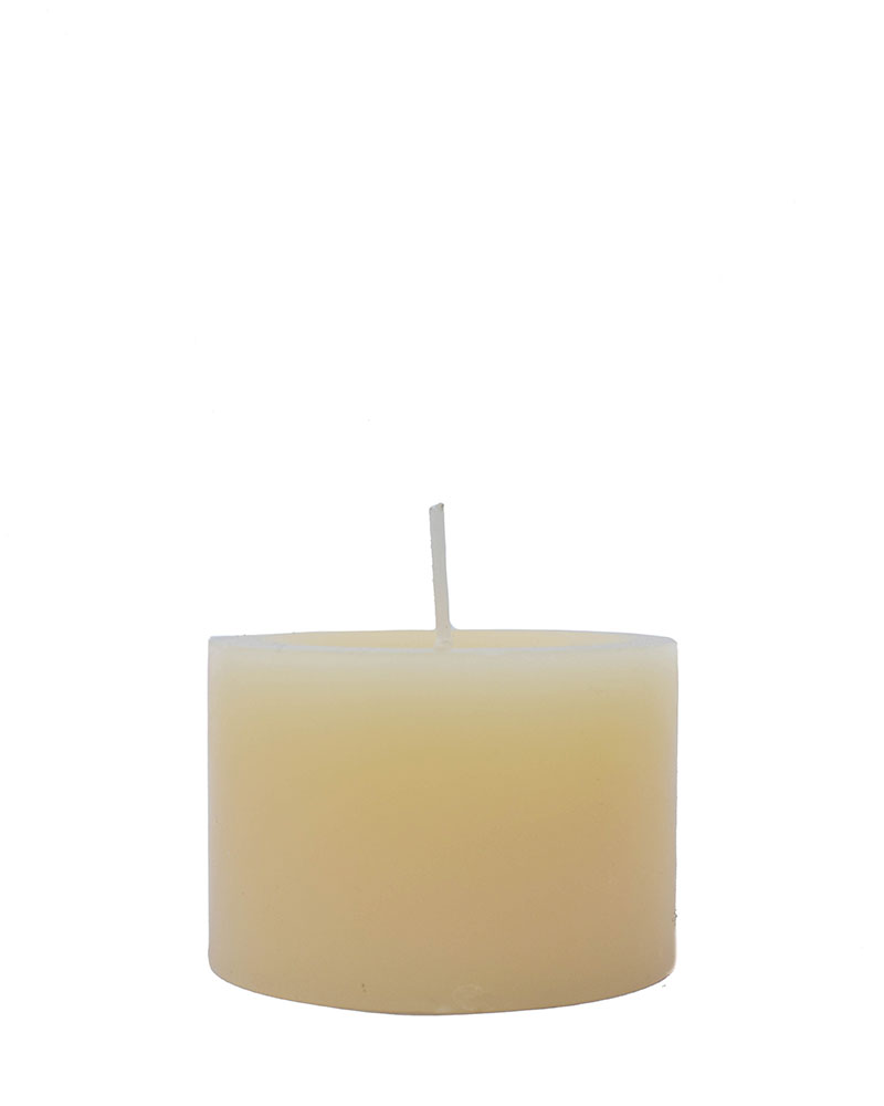 Vela Lisa Redonda Beige - Velas y Decoración
